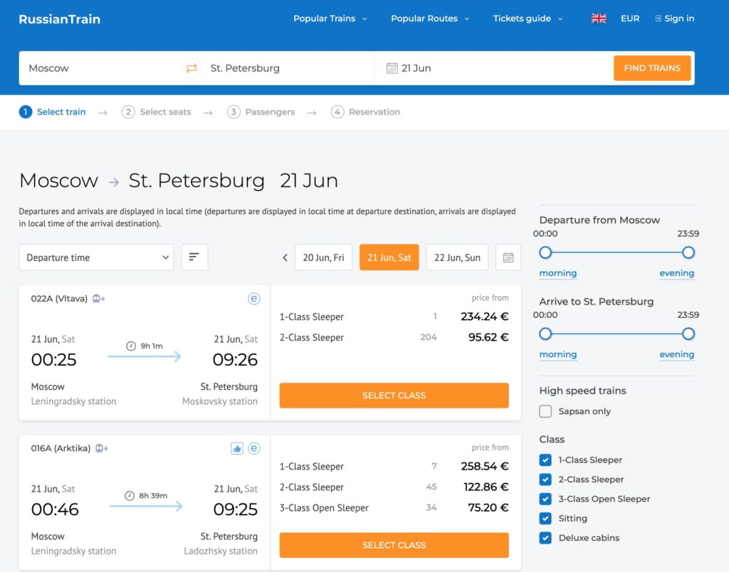 How to Buy Russian Train Tickets with a Foreign Card